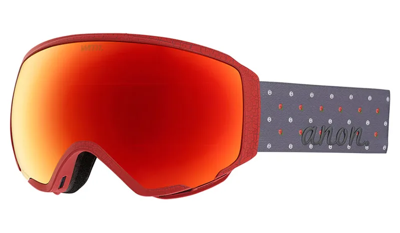 Anon WM1 Ladies Ski Goggles S and R/ Sonar Red with Spare Lens