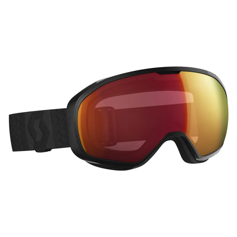 Scott Fix Ski Goggles Black / Illuminator Red Chrome