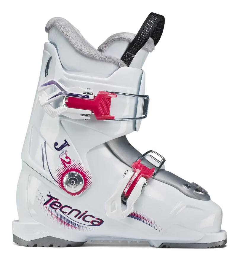 Tecnica JT 2 Girls Ski Boots White/Fuchsia