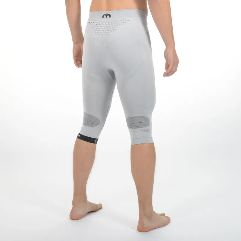 Mico 7005 Alberto Tomba Mens 3/4 Thermal Pants Silver