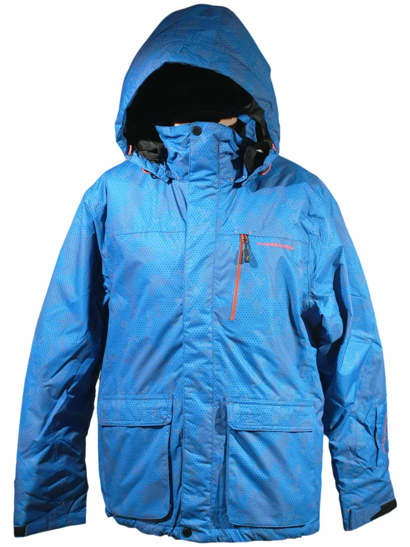 Five Seasons John Mens Ski Jacket Blueberry blue with Orange