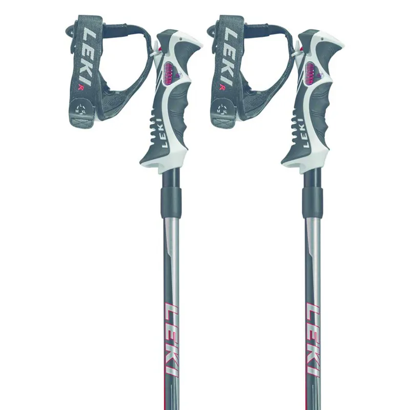 Leki Hot Shot Trigger S Mens Ski Poles 2020 Black/Red
