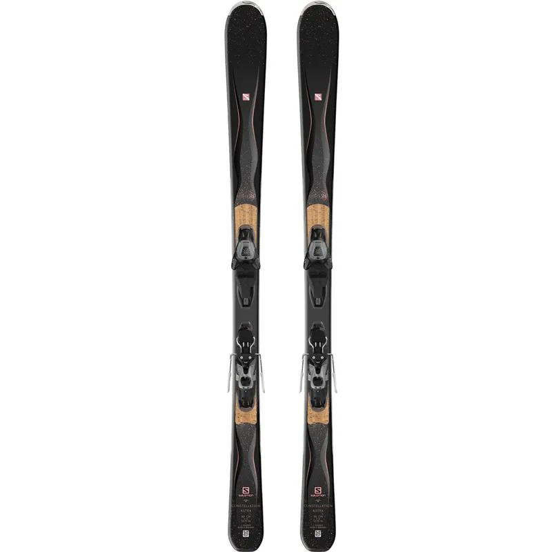 Salomon Astra Ladies All Mountain Skis with Lithium 10 Bindings