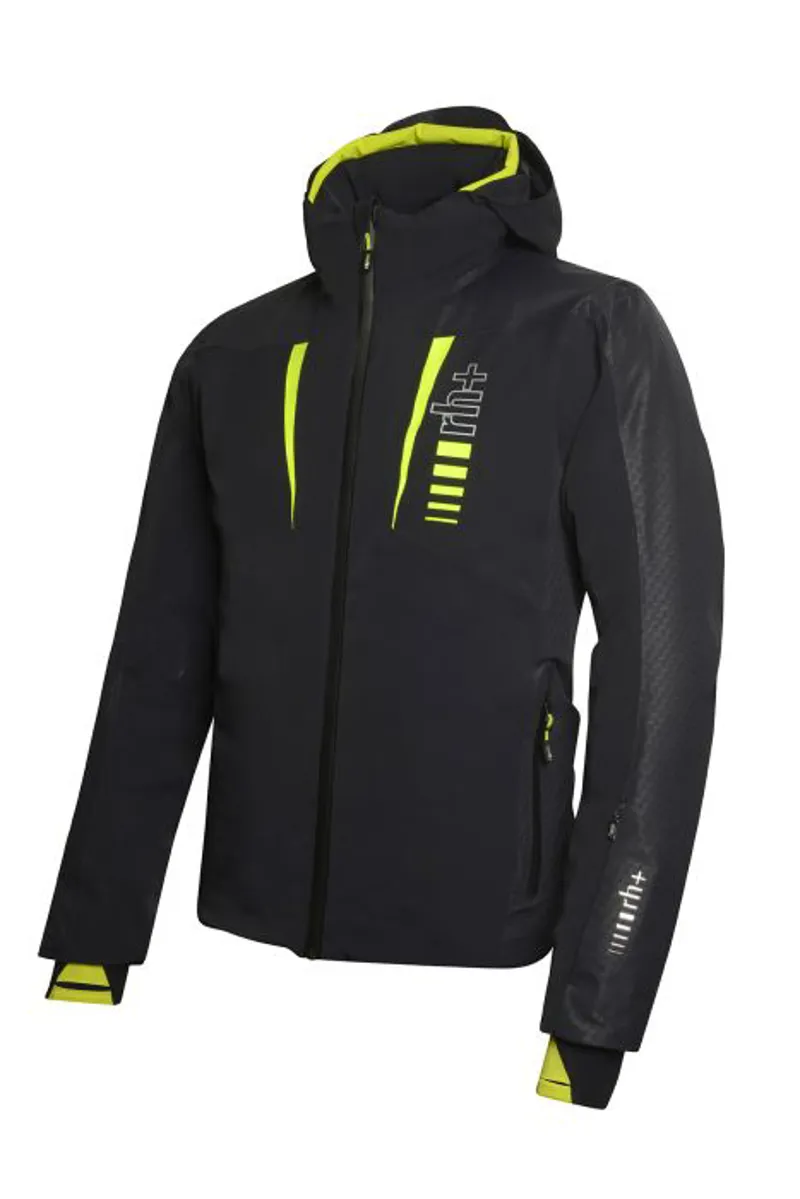 2021 RH+ Zero Mens Ski Jacket Black/Acid