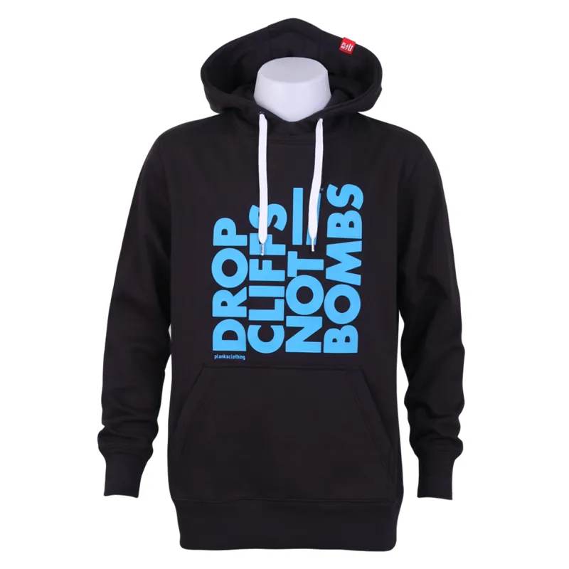Planks Drop Cliffs Not Bombs Mens Hoody Hoodie Black