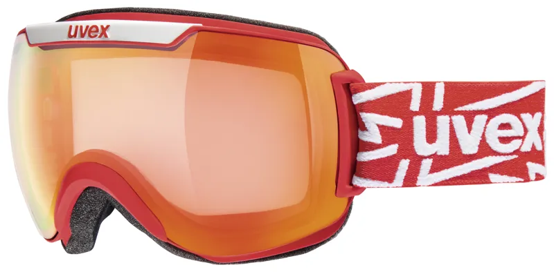Uvex Downhill 2000 Variomatic Ski Goggles Red Mat/Red Vario Lens