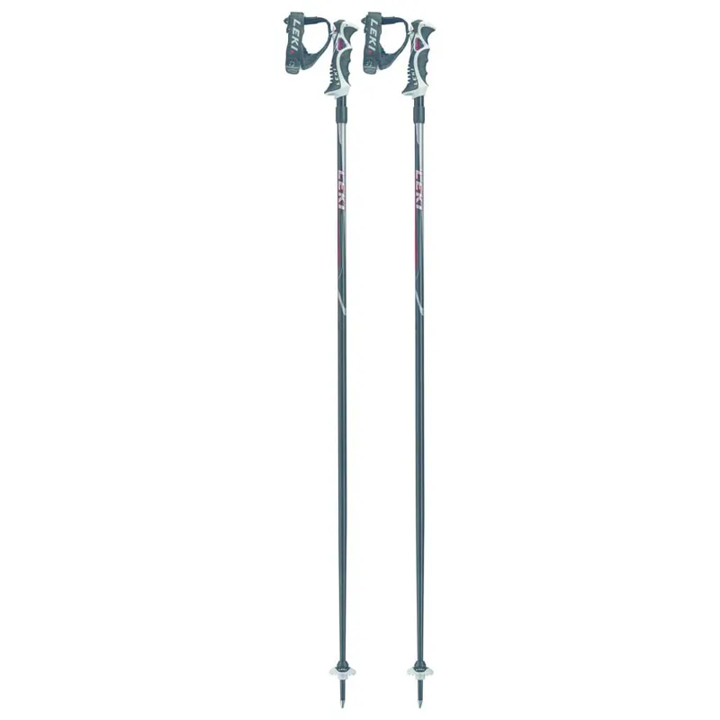 Leki Hot Shot Trigger S Mens Ski Poles 2020 Black/Red