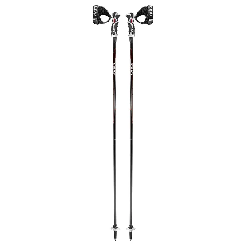 Leki Carbon 14 S Ski Poles Black / Red