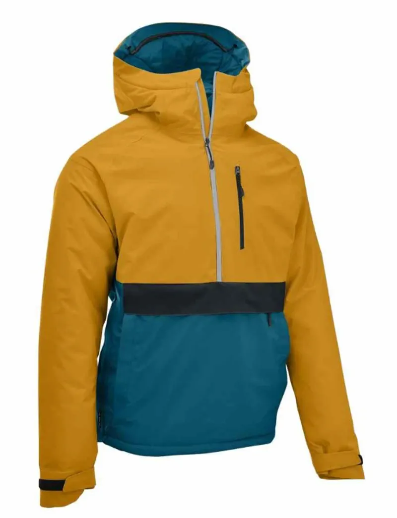 2024 Maul Grindelwald men's ski jacket yellow/petrol