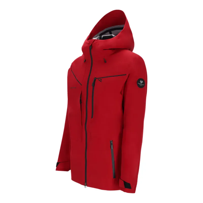 2025 Obermeyer Foraker Shell ski jacket rustic red