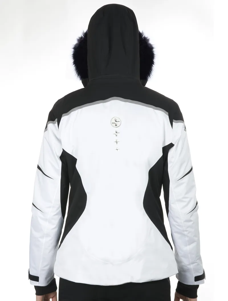 Lacroix Pulse Stretch Ladies Ski Jacket White/Black