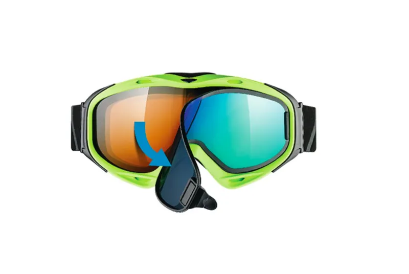 Uvex Comanche Take Off Ski Goggles 2019 OTG White/ Silver Lens