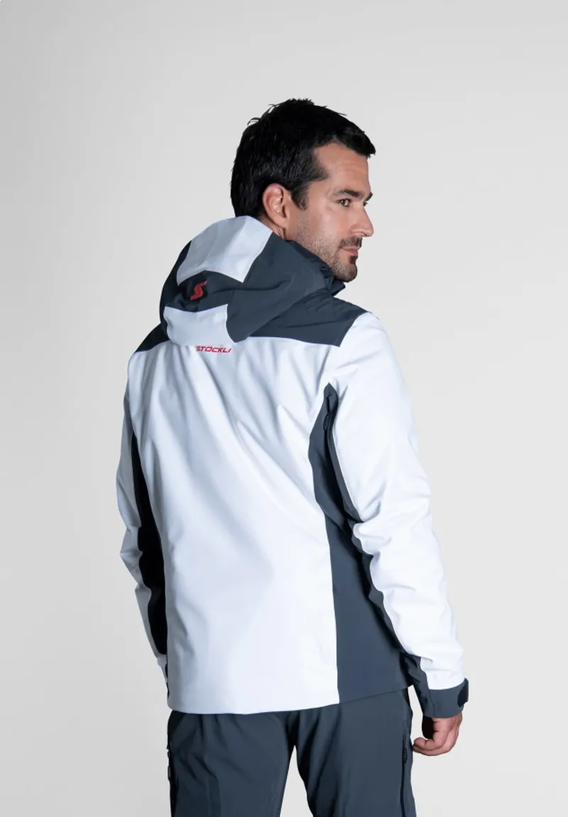 2021 Stockli Race Mens Ski Jacket Antra/White