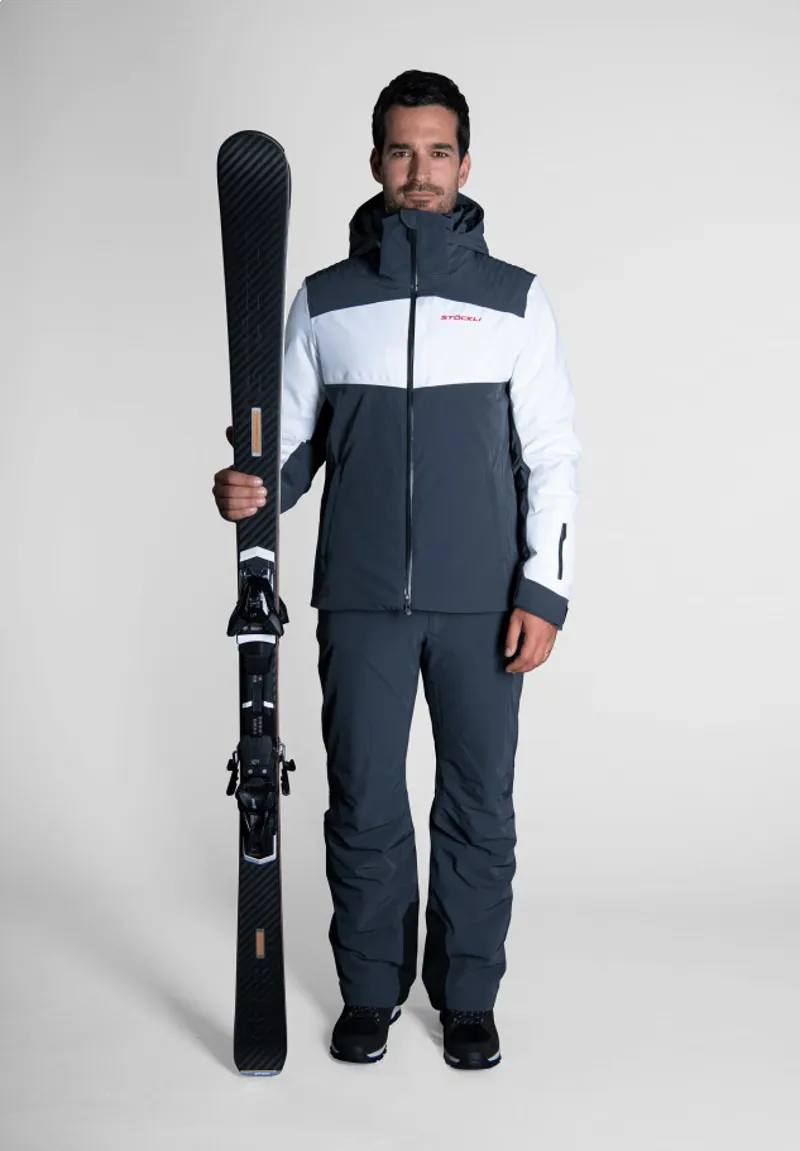 2021 Stockli Race Mens Ski Jacket Antra/White